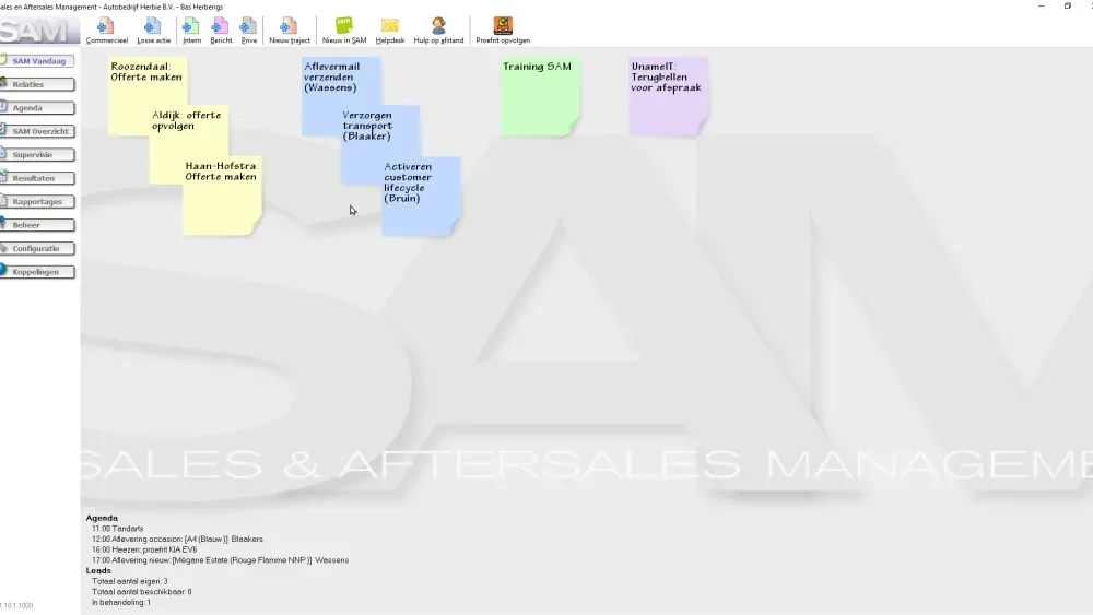 Sales en Aftersalesmanagement SAM | UnameIT